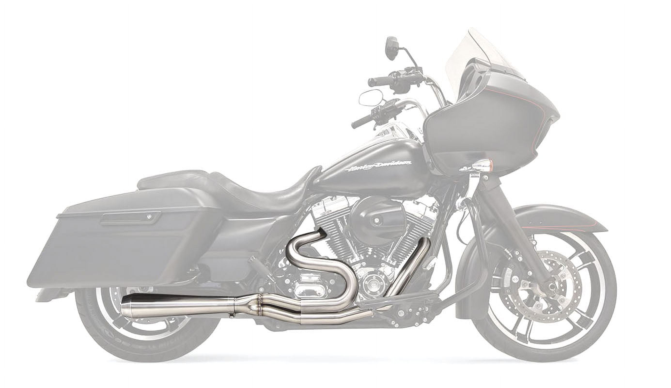 Bassani Road Rage III Short Megaphone Stainless 2-into-1 Exhaust System ...