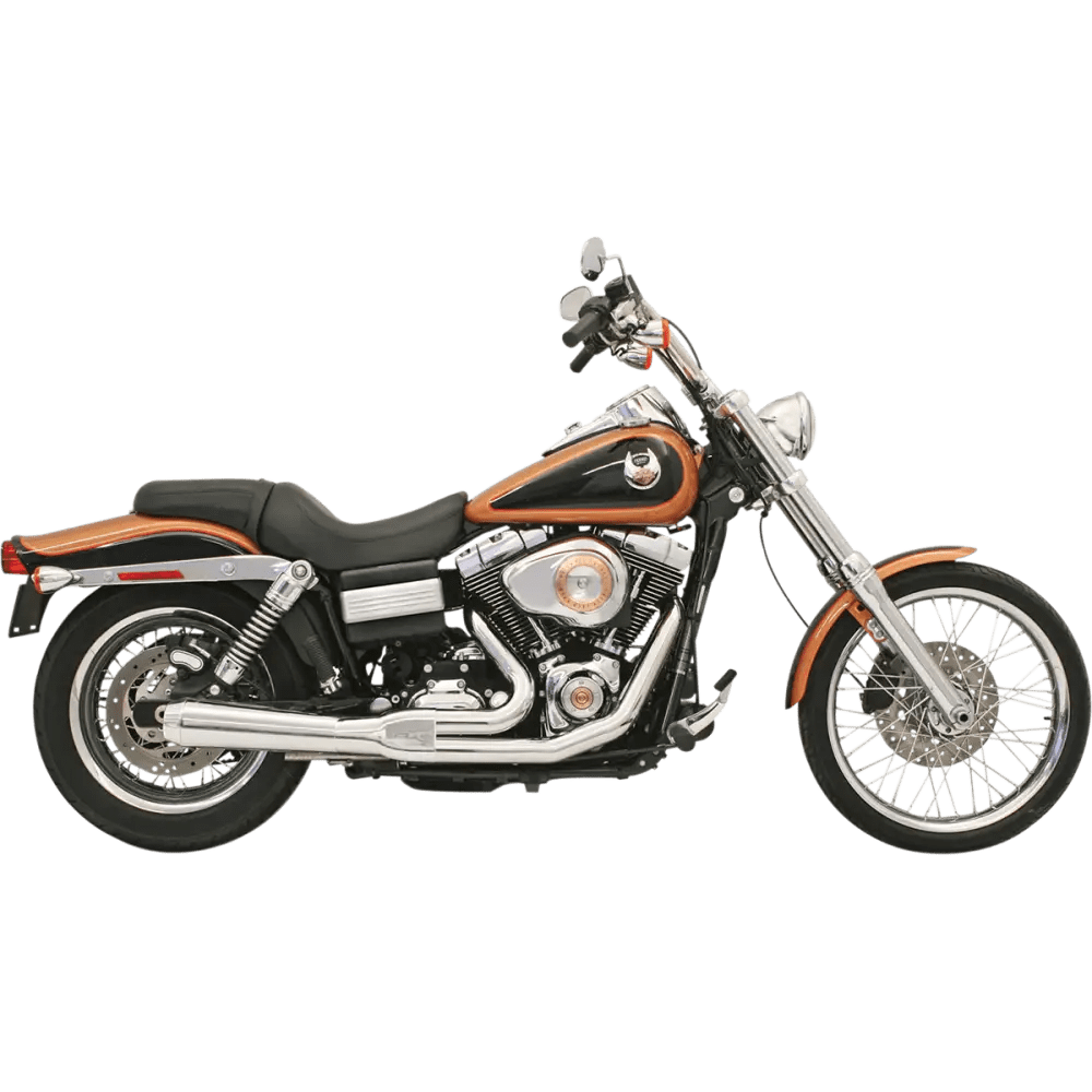Bassani Road Rage Short 12" Chrome Upswept Megaphone 2-into-1 Exhaust ...
