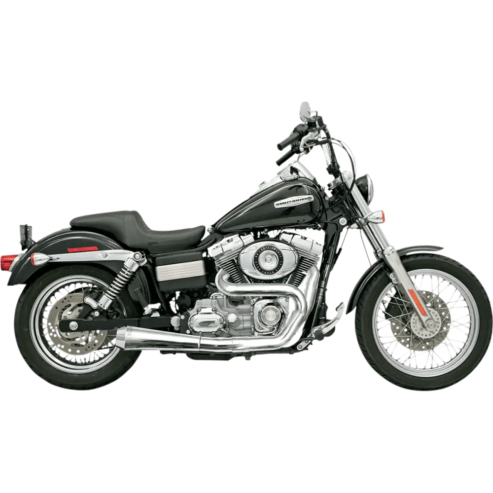 Bassani Road Rage Short 12" Chrome Upswept Megaphone 2-into-1 Exhaust ...