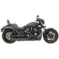 Bassani Road Rage Short 12" Megaphone Black 2-into-1 Exhaust System ...