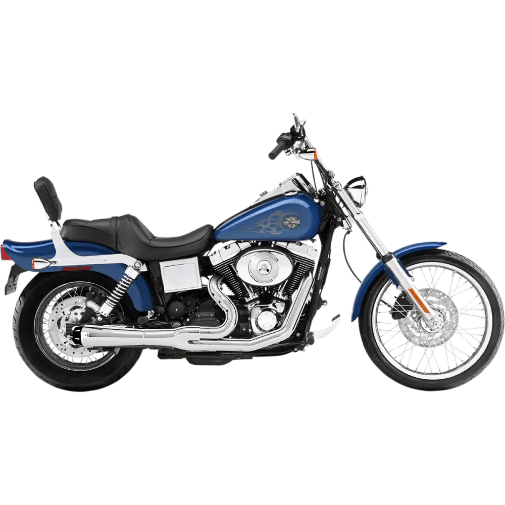 Bassani Road Rage Short 21" Megaphone Chrome 2-into-1 Exhaust System ...