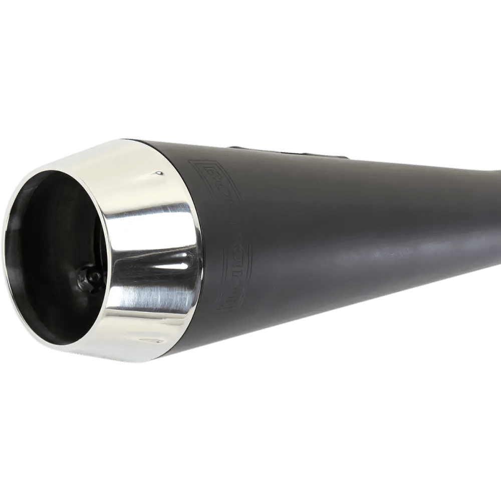 Bassani Road Rage Short Upswept 12" Megaphone Black 2-into-1 Exhaust ...