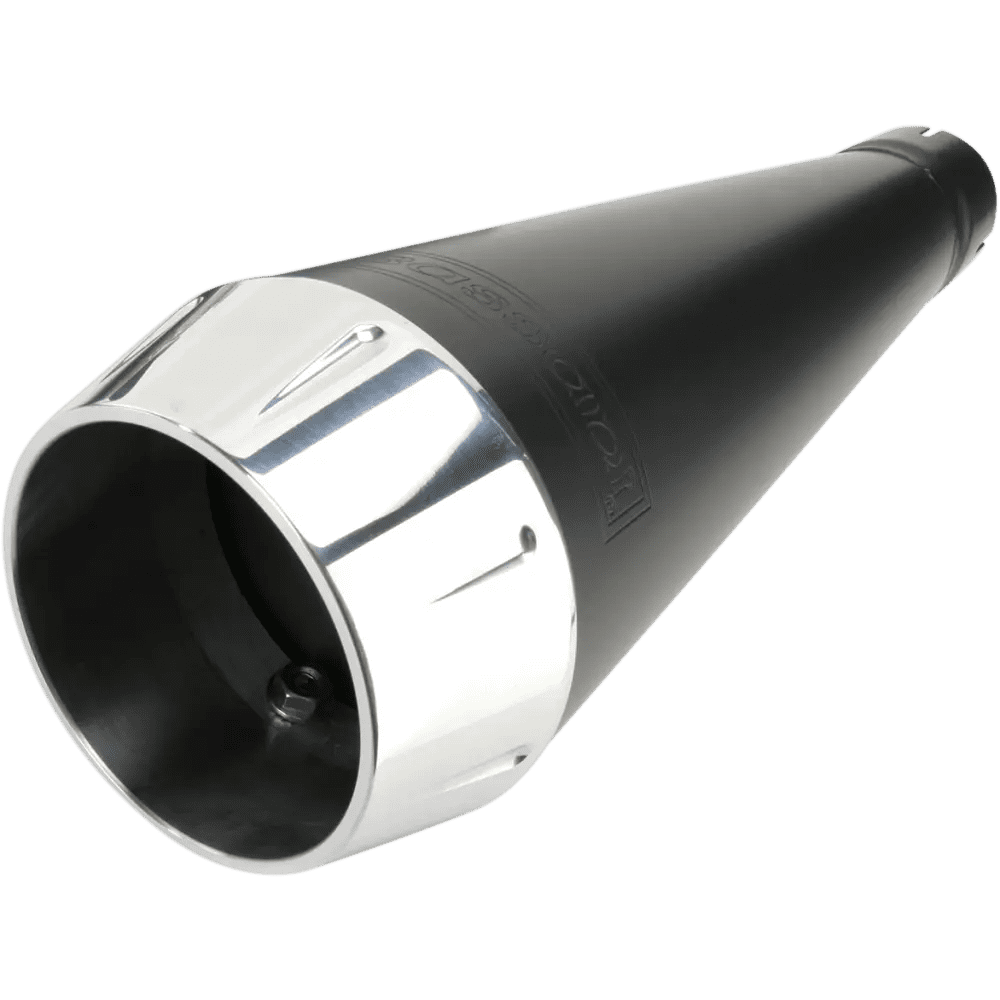 Bassani Road Rage Short Upswept 12" Megaphone Black 2-into-1 Exhaust ...