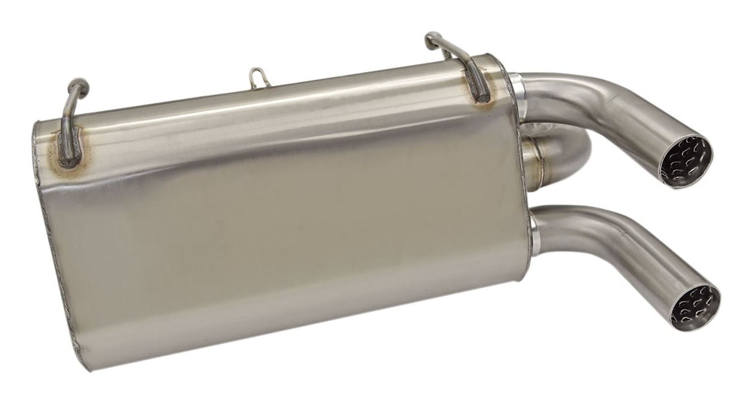 Bassani Stainless Steel Performance Off-Road UTV Slip-On Muffler ...