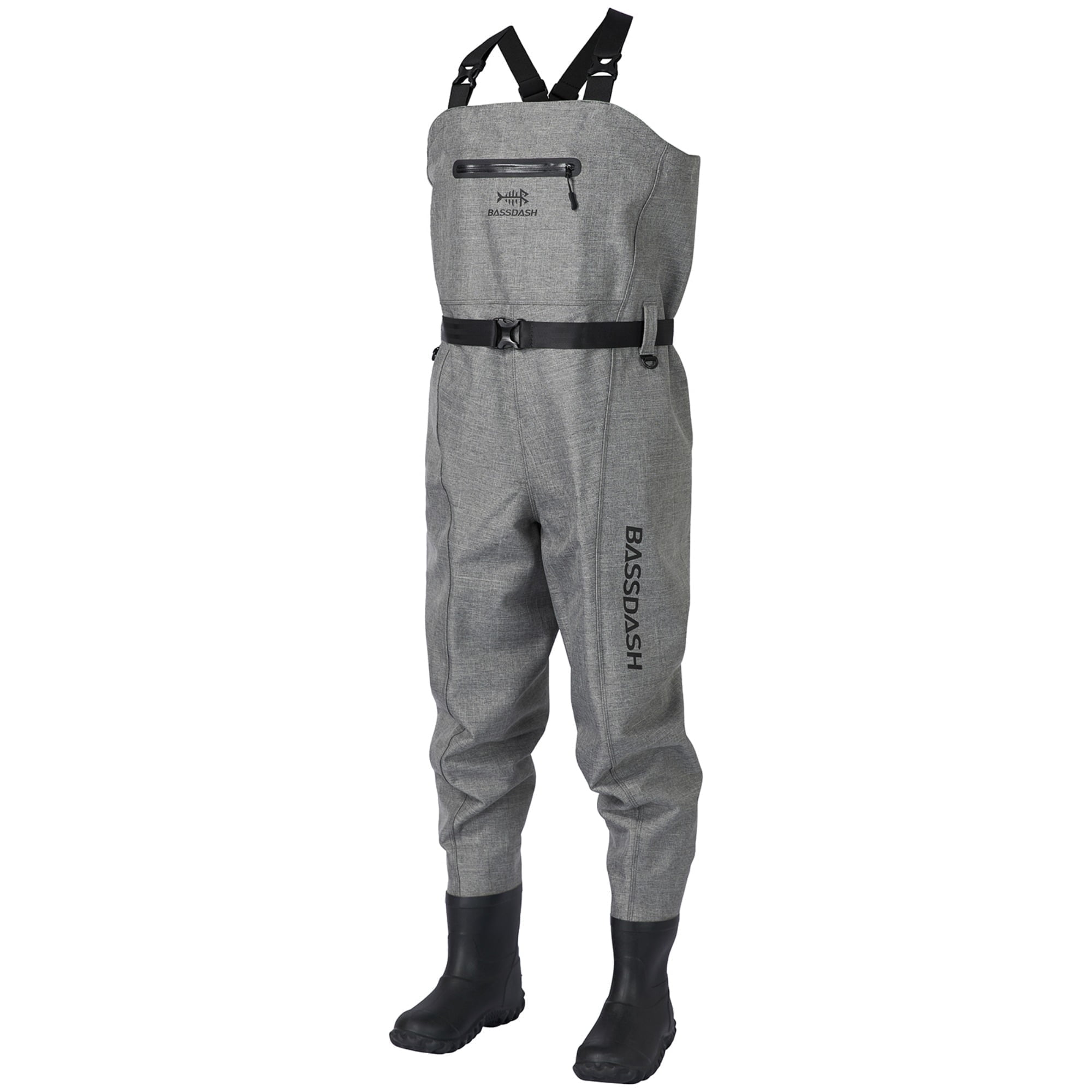 Bassdash 3D Boot Foot Game Wader Heather Grey Ultra High Strength PVC ...