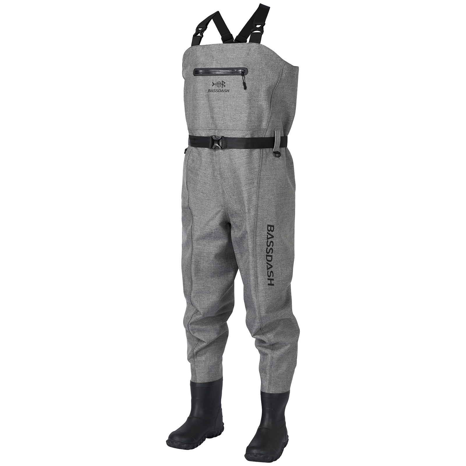Bassdash 3D Boot Foot Game Wader Heather Grey Ultra High Strength PVC ...