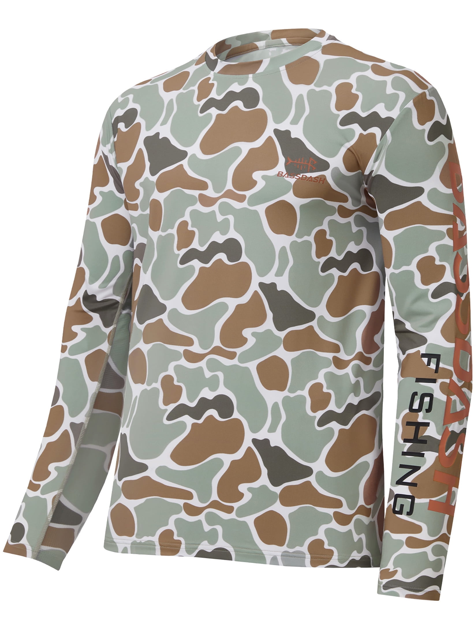 Bassdash Men’s Camo Fishing Shirts UPF 50+ Long Sleeve Quick Dry ...