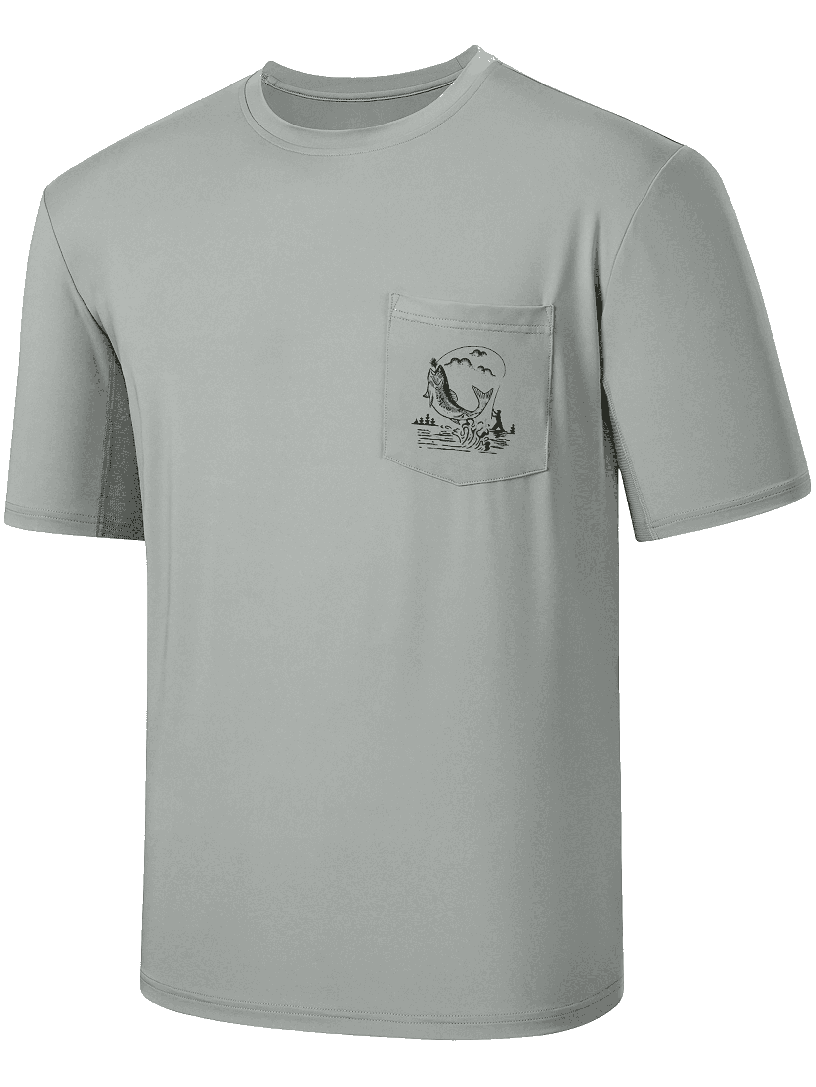 Bassdash Men’s UPF 50+ Fishing Graphic T-Shirts Pocket Short Sleeve ...