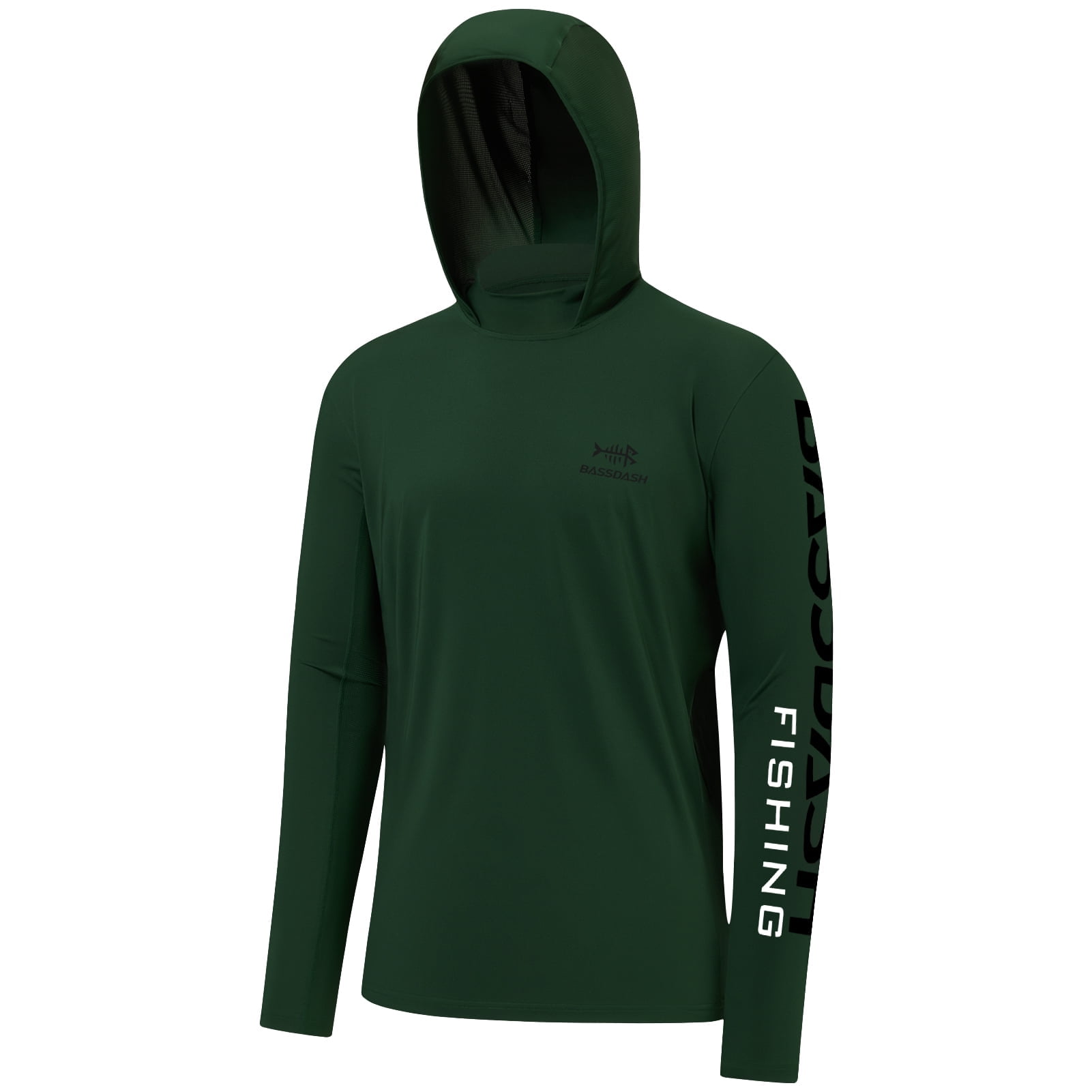 Bassdash Men's UV Sun Protection Hooded Long Sleeve Fishing Hoodie ...