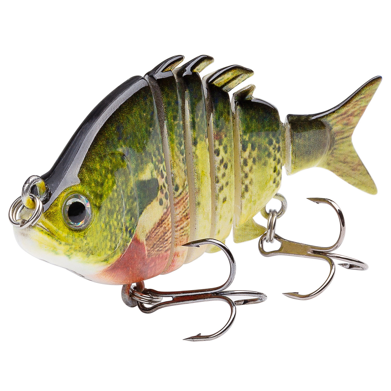 Bassdash SwimPanfish 2.5”/0.34oz Hard Bluegill Swimbaits Multi Jointed ...