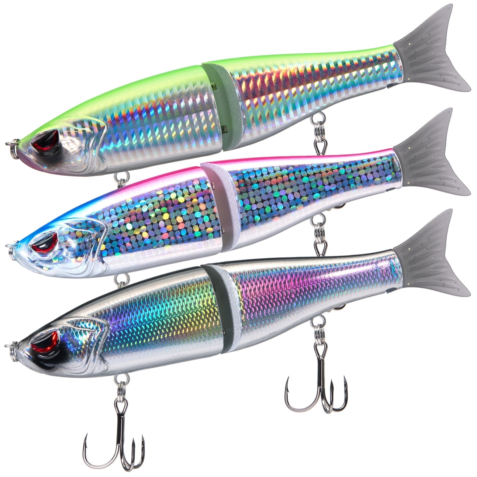 Bassdash SwimShad Glide Baits Jointed Swimbait Bass Pike Salmon Trout ...