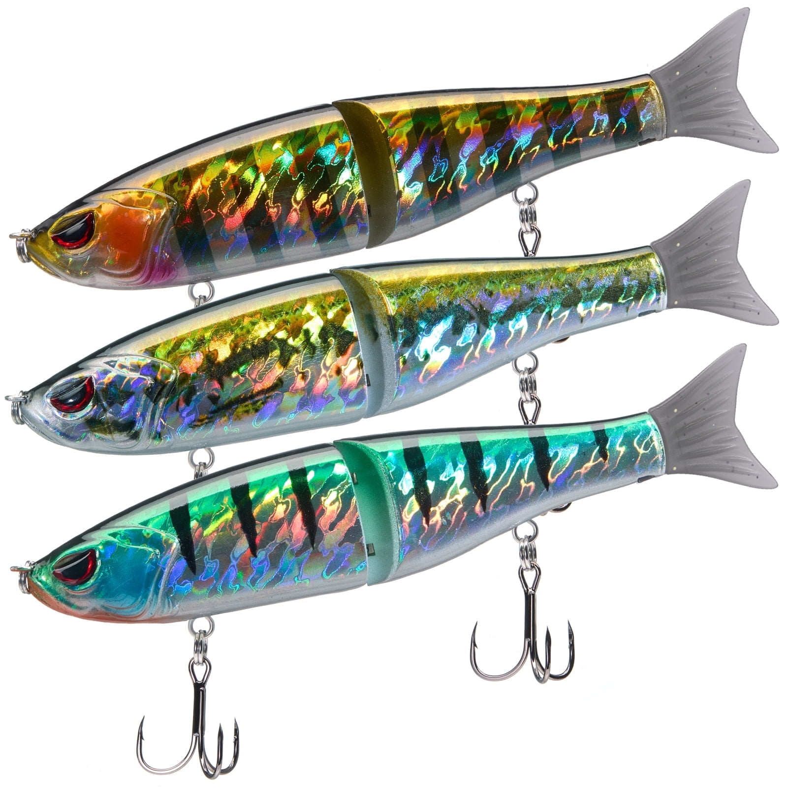 Bassdash SwimShad Glide Baits Jointed Swimbait Bass Pike Salmon Trout ...