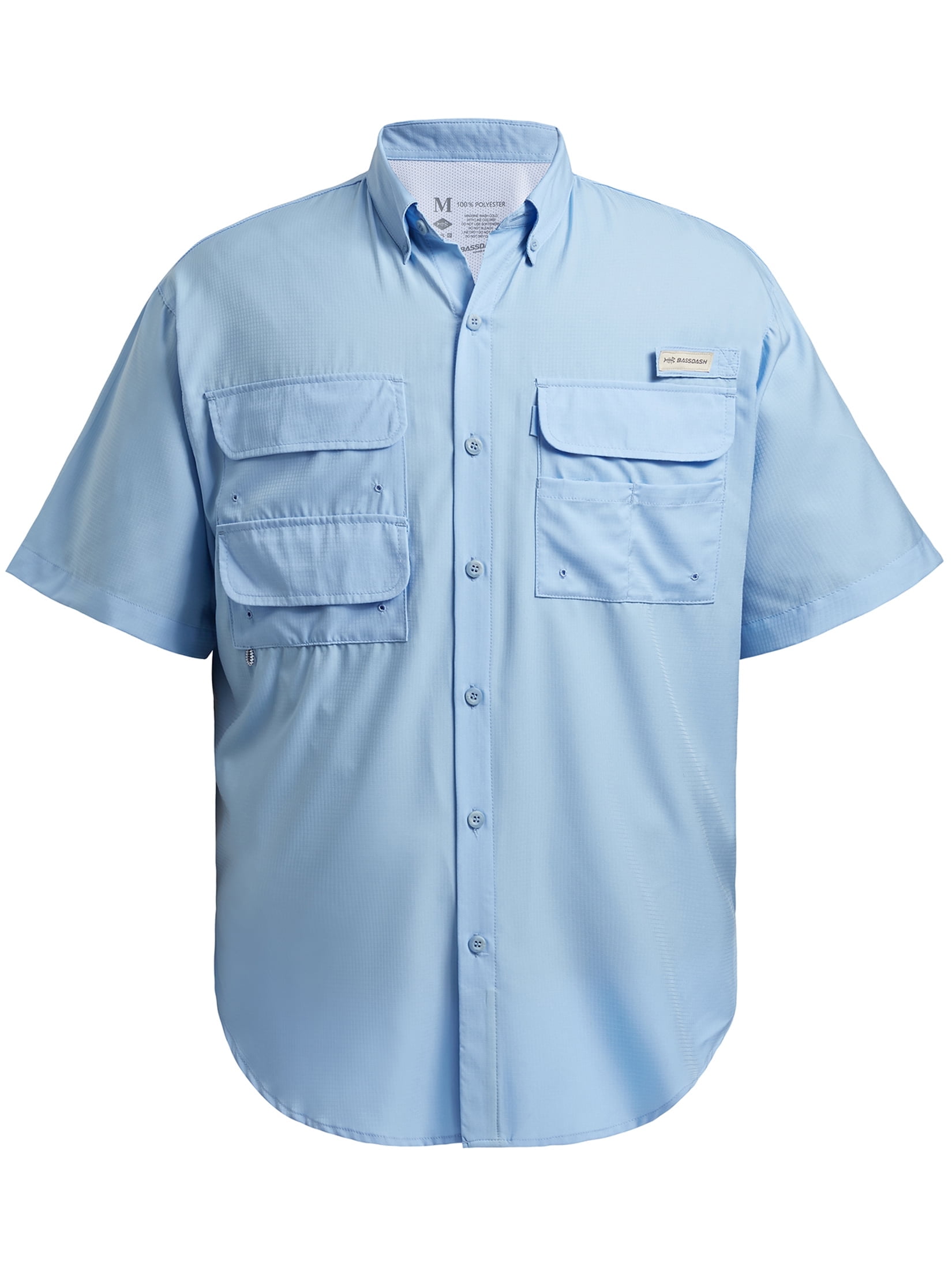 Bassdash UPF 50 Men’s Fishing Dress Shirt Button Down Woven Short ...