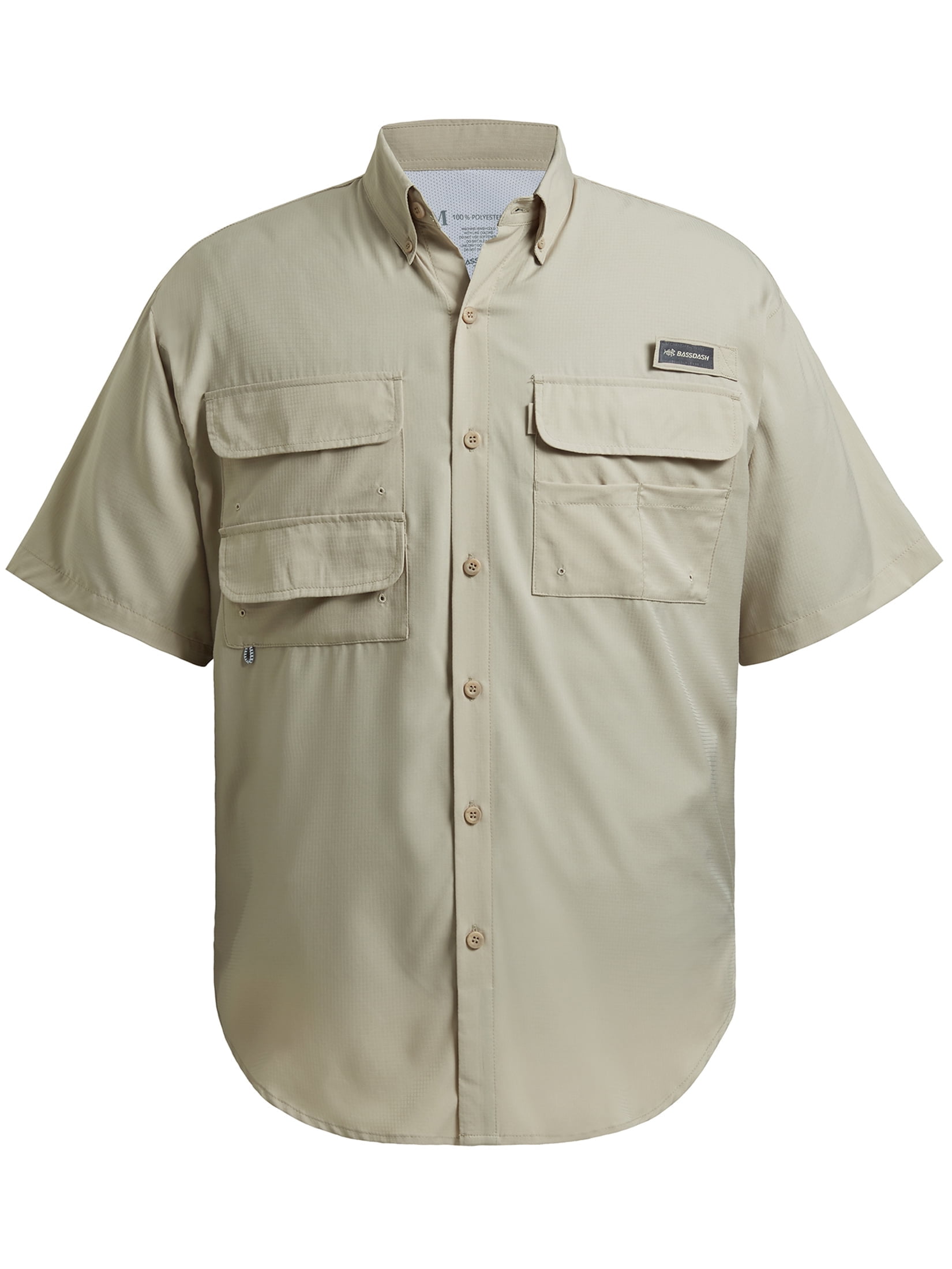 Bassdash UPF 50 Men’s Fishing Dress Shirt Button Down Woven Short ...
