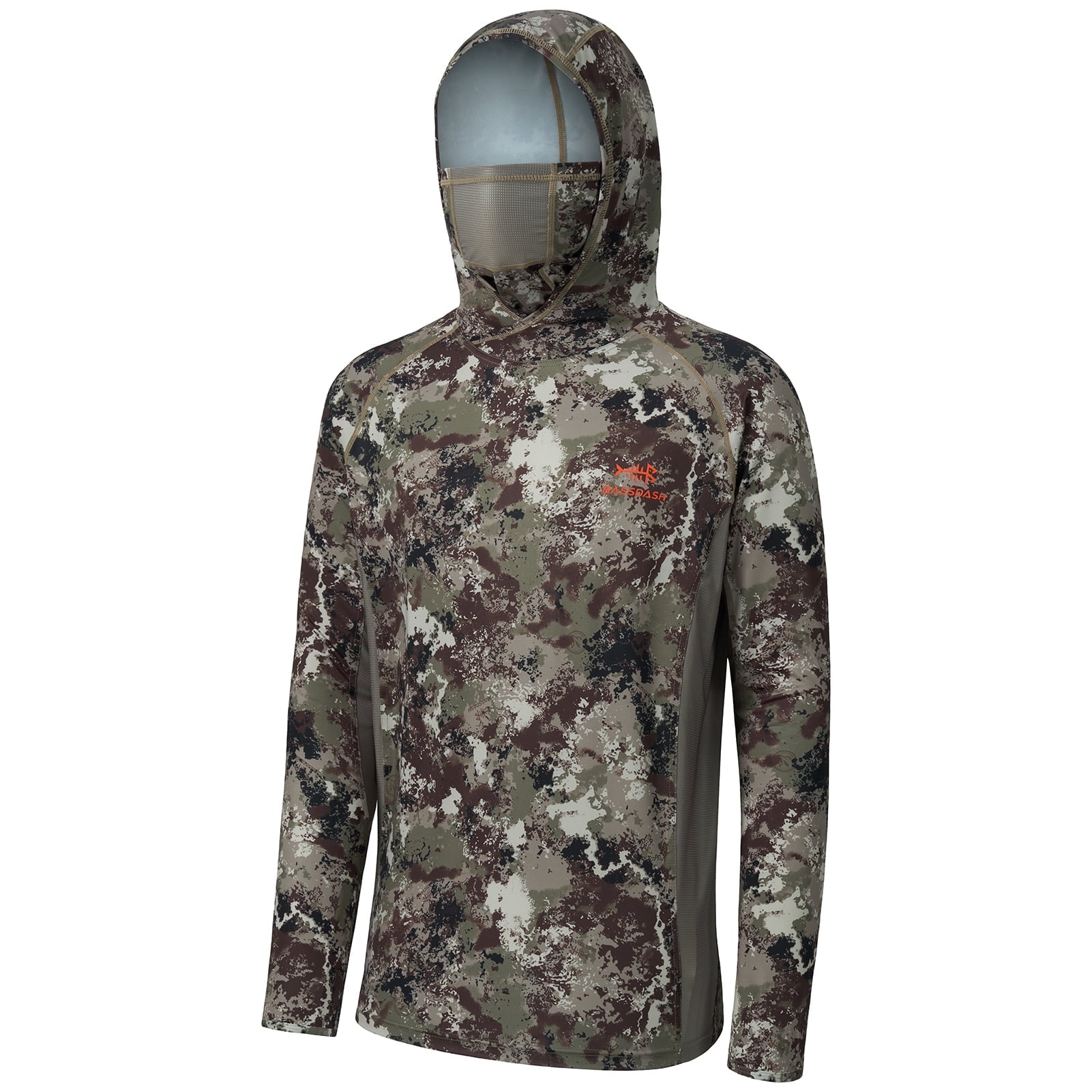 Bassdash UPF 50+ Men’s Hunting Shirts with Mask Long Sleeve Camo ...