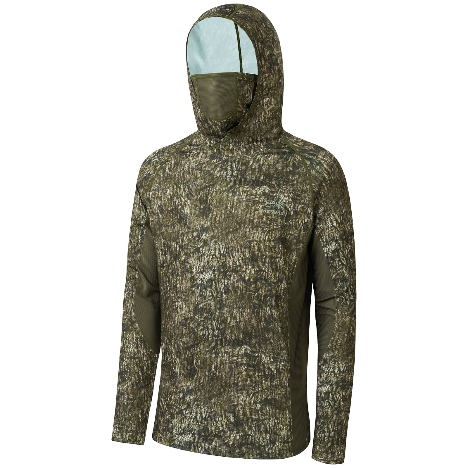 Bassdash UPF 50+ Men’s Hunting Shirts with Mask Long Sleeve Camo ...