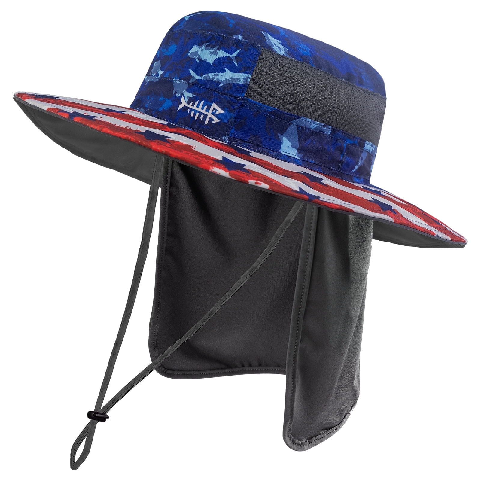Bassdash UPF 50+ Sun Fishing Hat Water Resistant with Detachable Neck ...