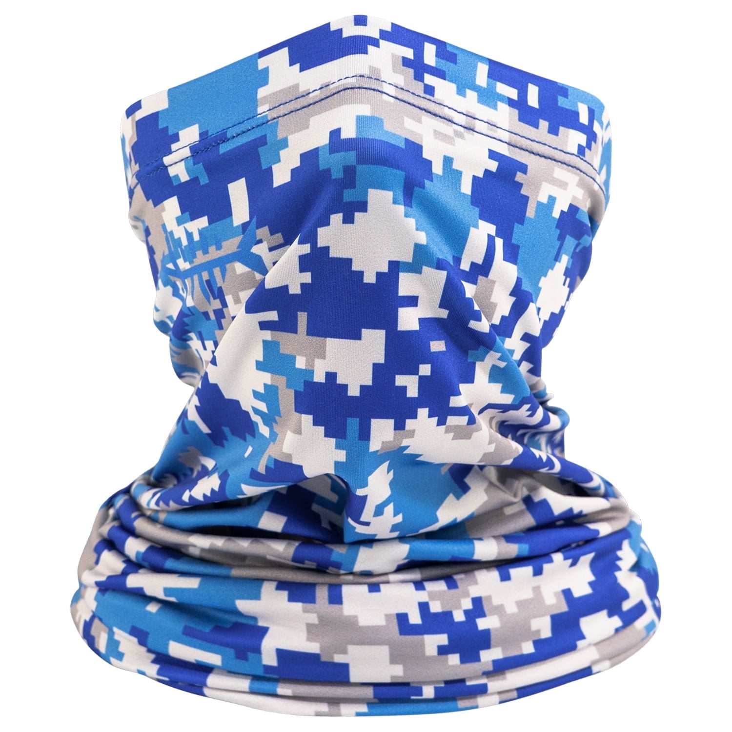 Bassdash Adjustable UPF 50+ UV Sun Protection Face Mask, Ocean Camo, 1 ...