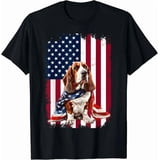 Basset Hound American Flag 4Th Of July Basset Hound Gift Unisex T-Shirt ...