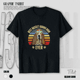 Basset Hound Best Dog Mom Ever Retro Sunset Beach Vibe Apparel Unisex T ...