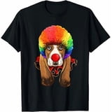 Basset Hound Clown Basset Hound Dog Circus T-Shirt - Walmart.com