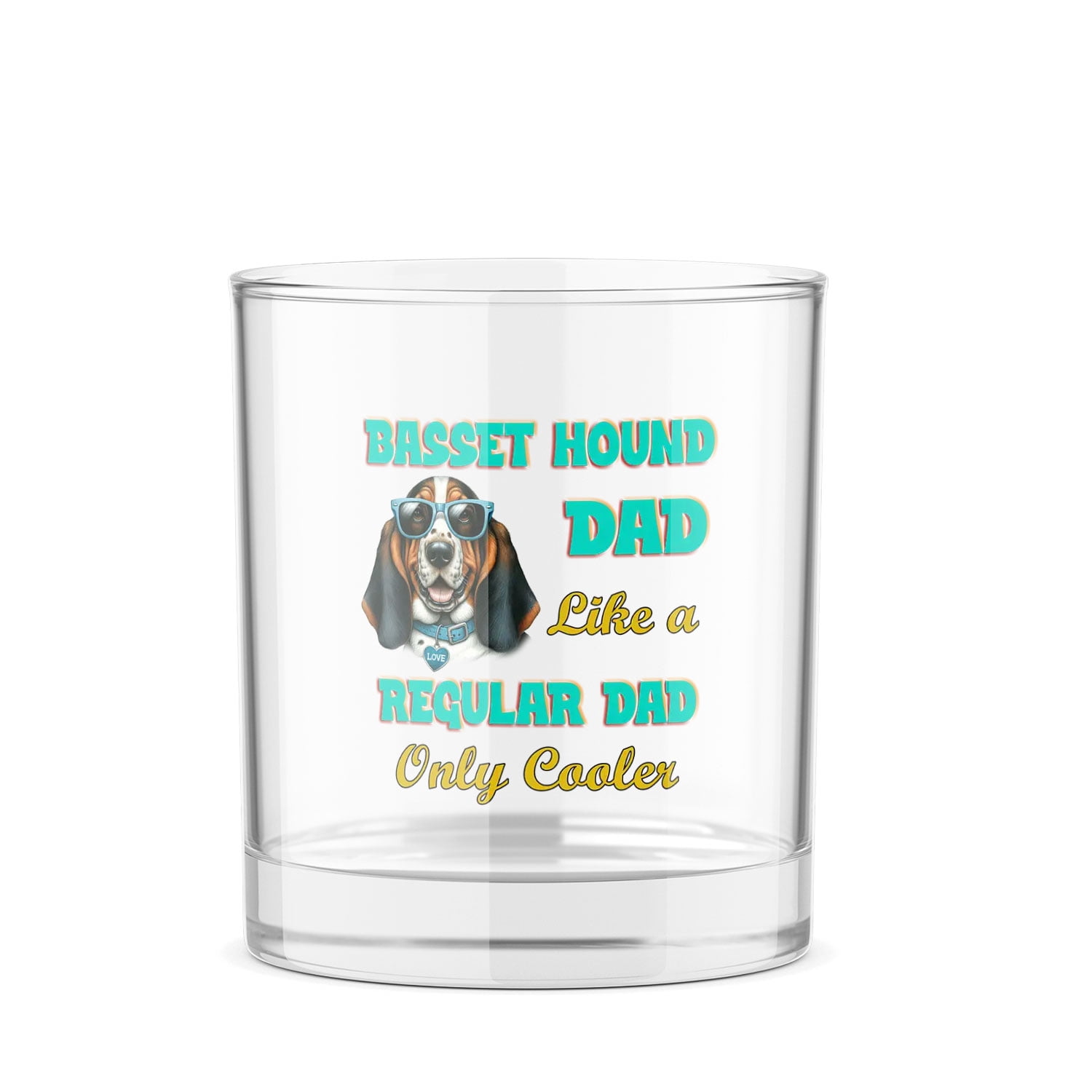 Basset Hound Dad Like a Regular Dad Only Cooler Happy Father's Day 11oz ...