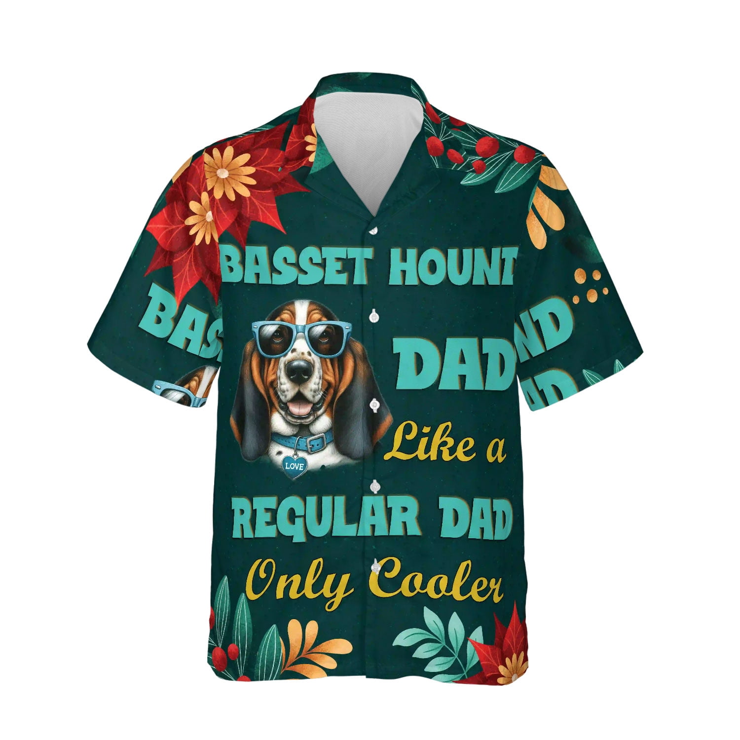 Basset Hound Dad Like a Regular Dad Only Cooler Happy Father's Day ...