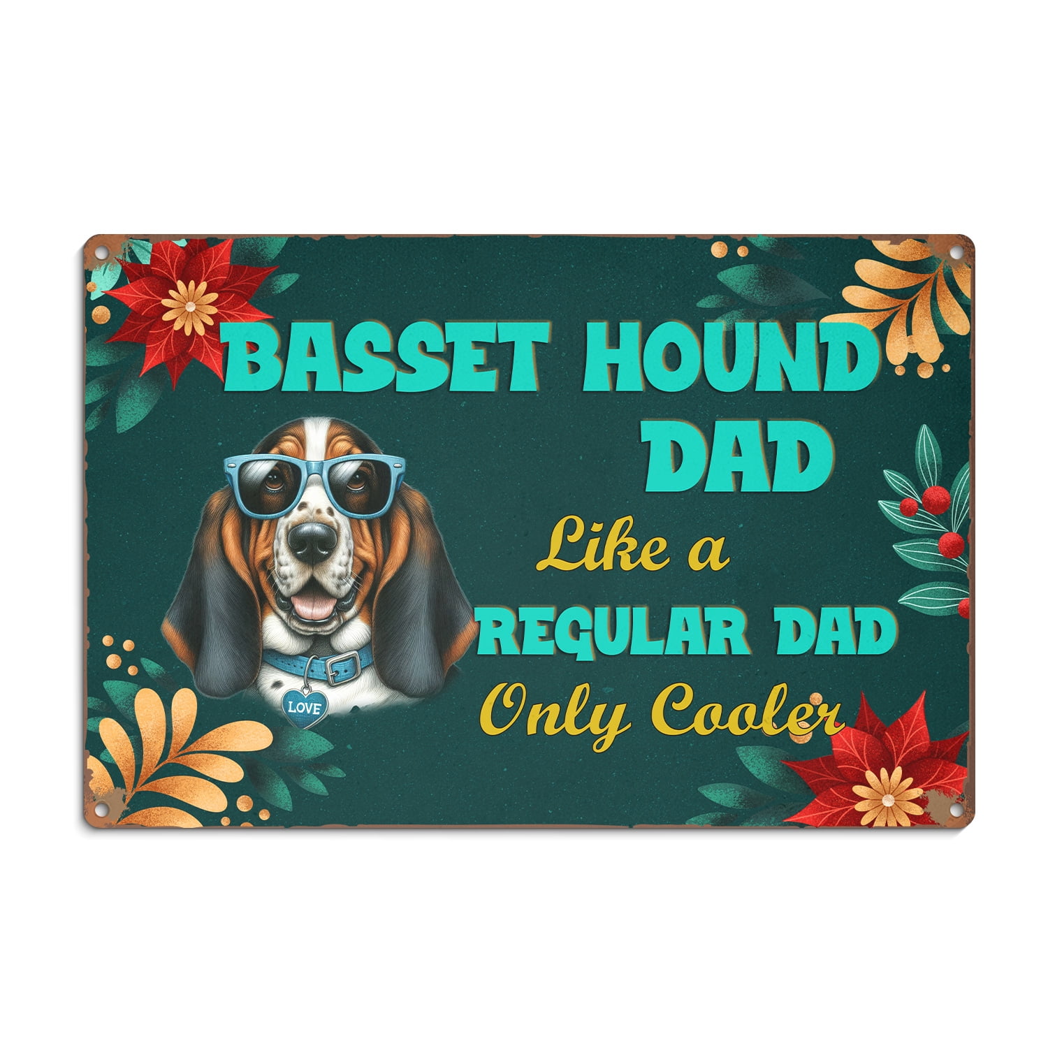 Basset Hound Dad Like a Regular Dad Only Cooler Happy Father's Day ...