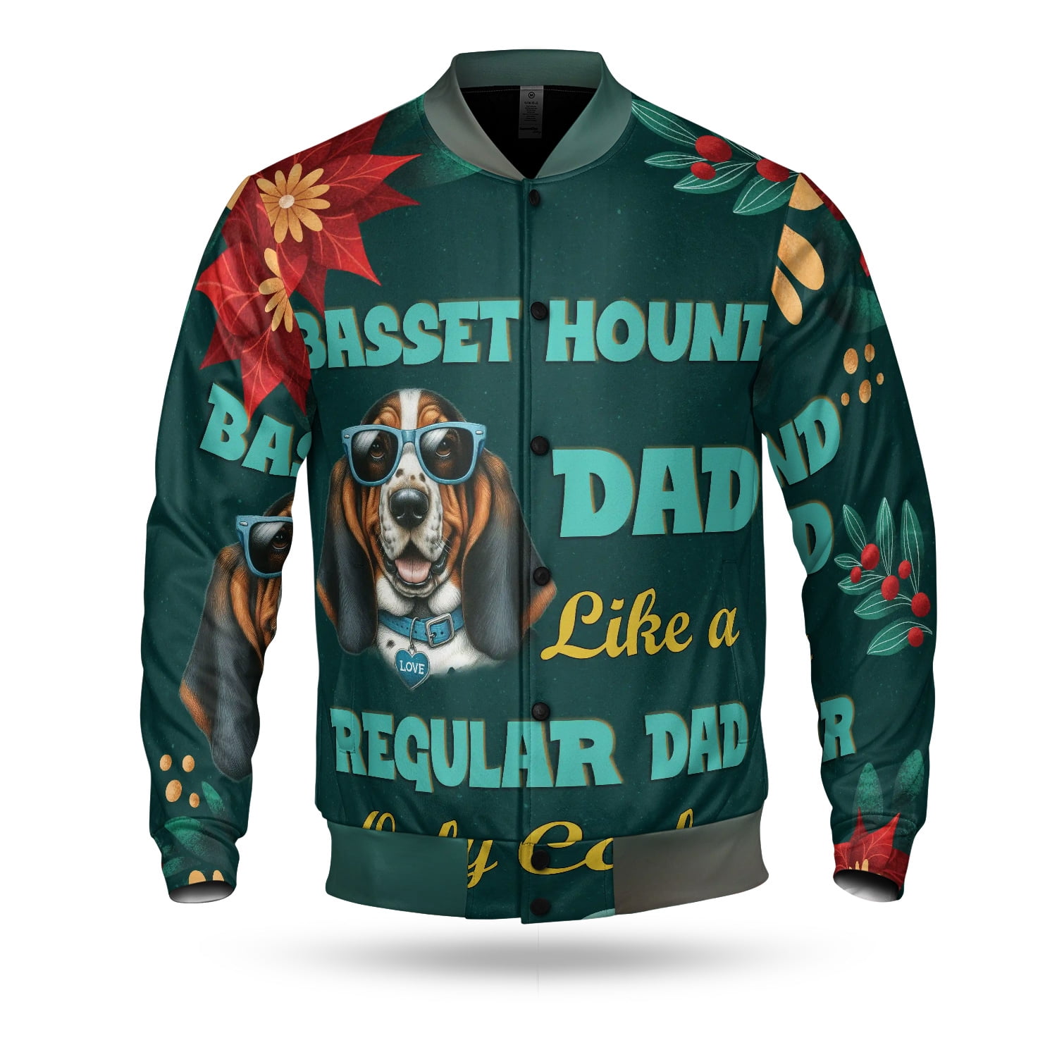 Basset Hound Dad Like a Regular Dad Only Cooler Happy Father's Day All ...