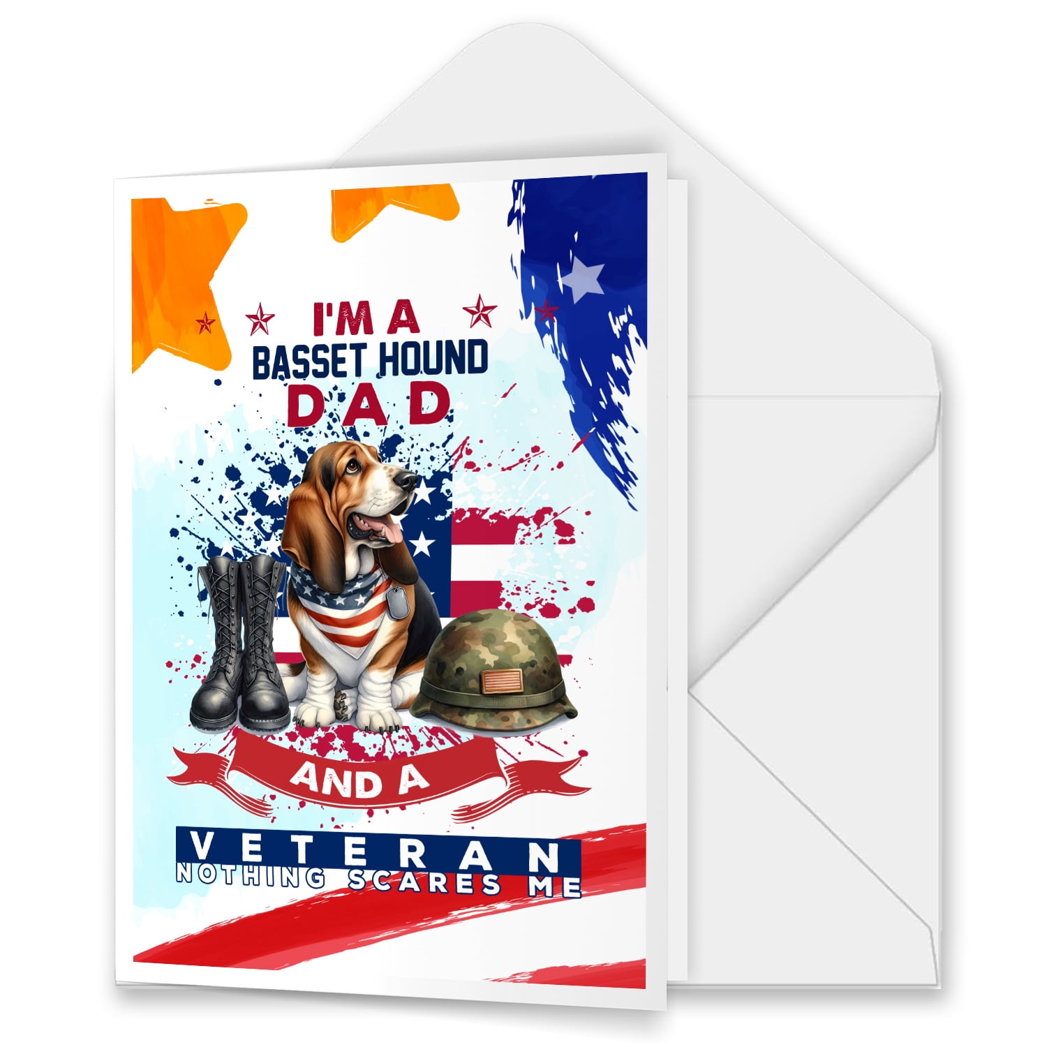 I'm a Basset Hound Dad and a Veteran, Nothing Scares me Happy Father's ...