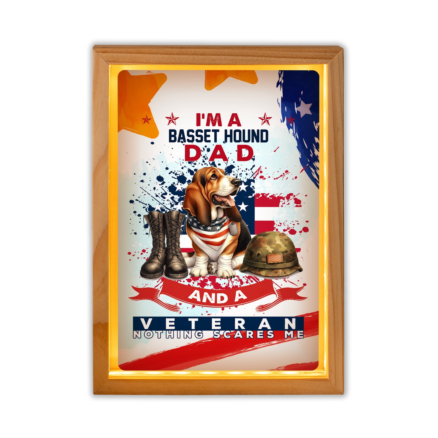 I'm a Basset Hound Dad and a Veteran, Nothing Scares me Happy Father's ...
