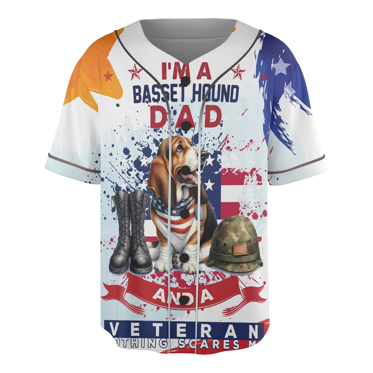 I'm a Basset Hound Dad and a Veteran, Nothing Scares me Happy Father's ...