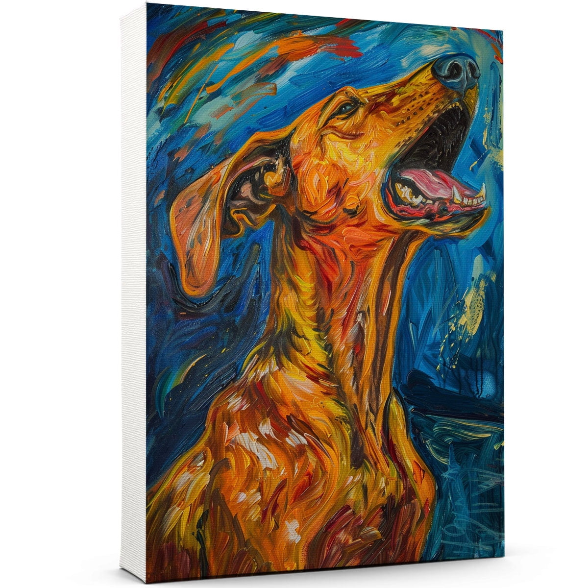 Basset Hound Dog Art Print Poster - Basset Hound Dog Canvas Wall Art ...