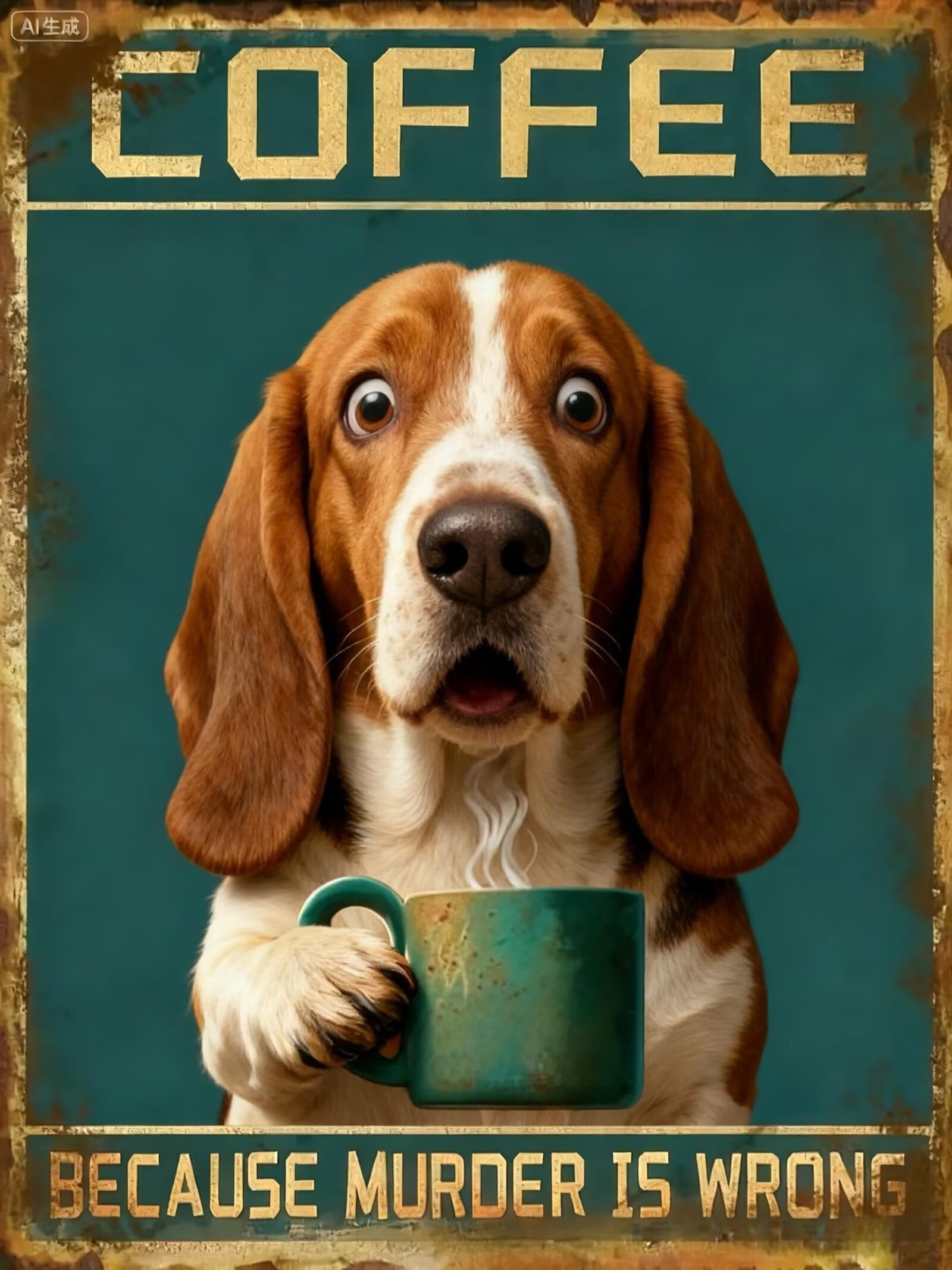 Basset Hound Dog Coffee Diamond Art Kits for Adults Beginners Because ...