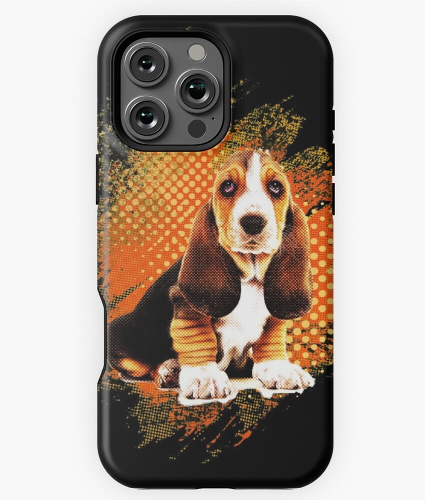 Basset Hound Dog Pet Breed Lover Phone Case for iPhone 16 15 14 13 12 ...