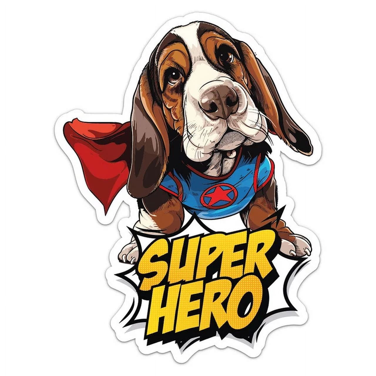 Basset Hound Dog Sticker Phone Decal Water Bottle Stickers Car Decals ...