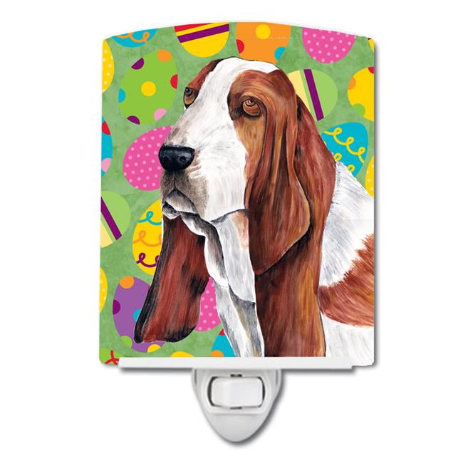 Basset Hound Easter Eggtravaganza Ceramic Night Light - Walmart.com