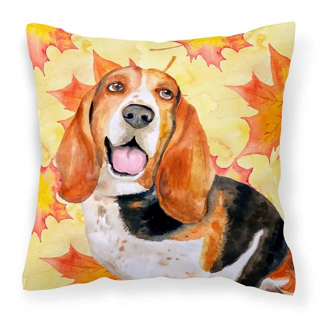 Basset Hound Fall Fabric Decorative Pillow - Walmart.com