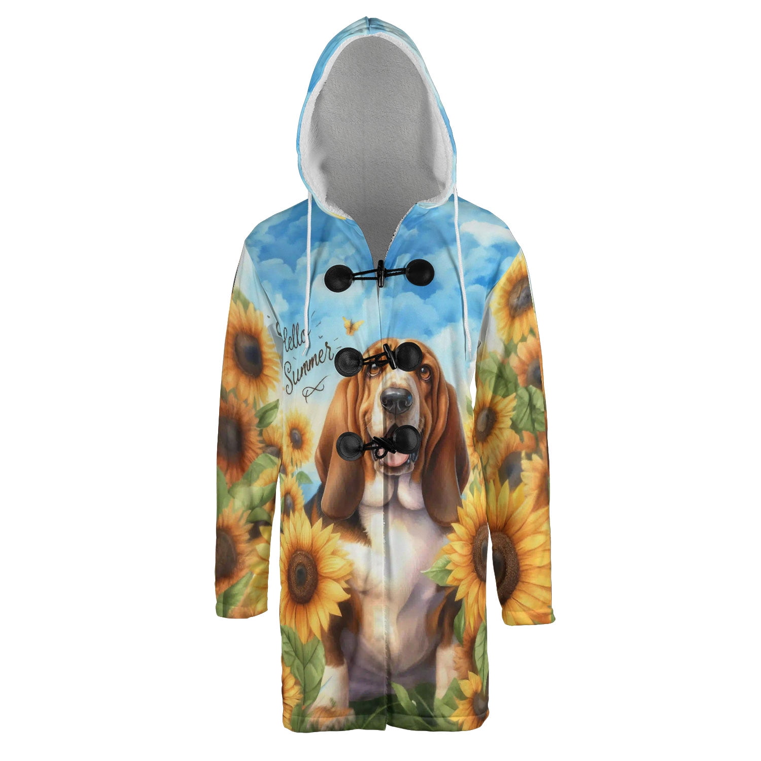 Basset Hound Hello Summer Sunshine Sunflowers Spring Retro Vintage All ...