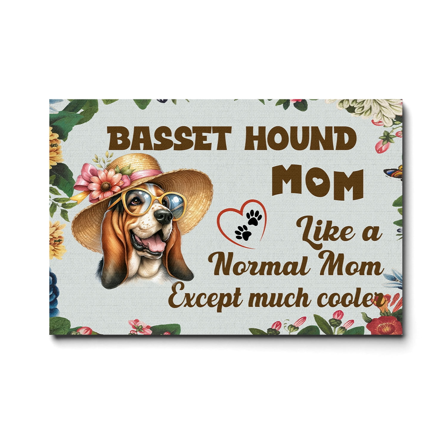 Basset Hound Mom Like a Normal Mom Except Much Cooler Happy Mother's ...