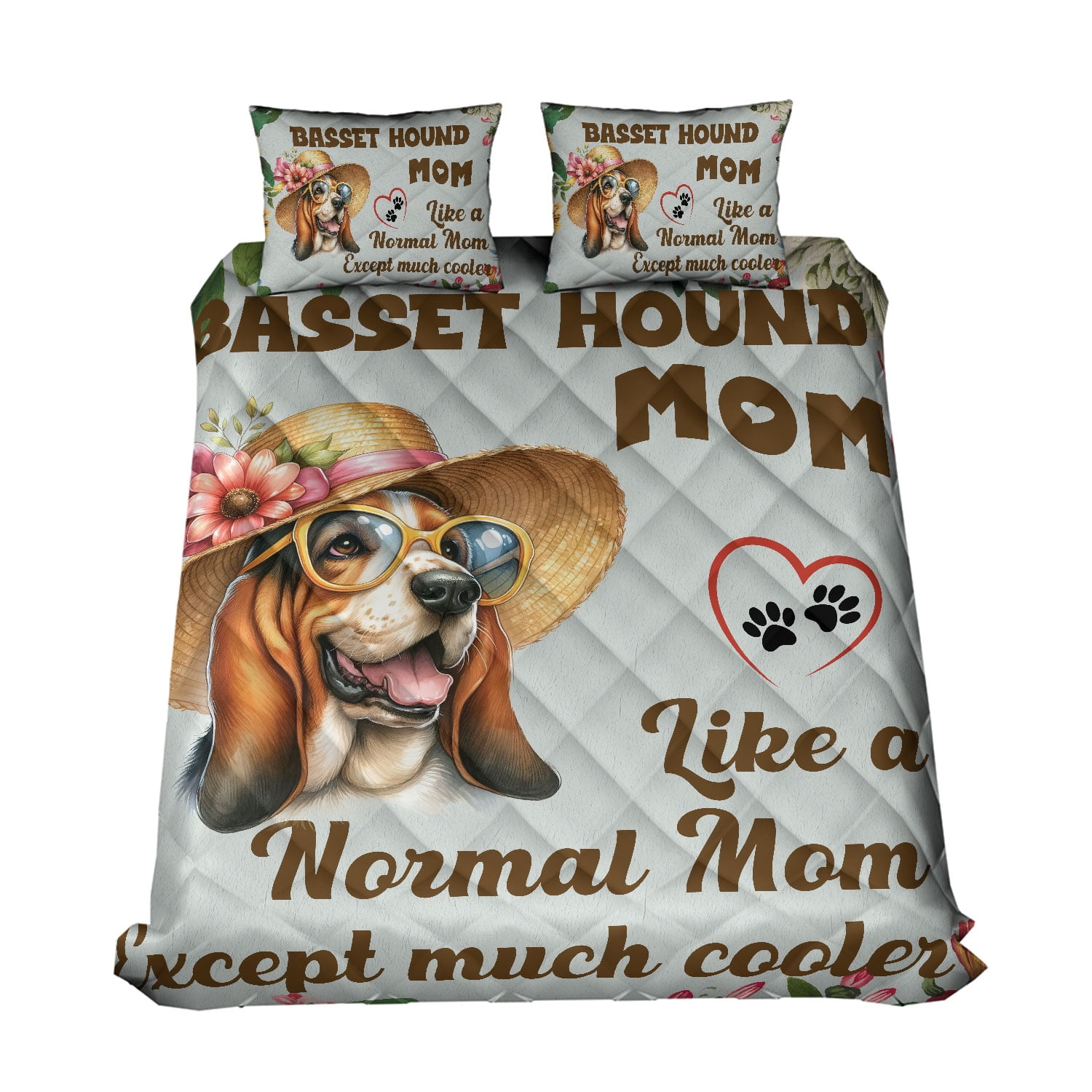 Basset Hound Mom Like a Normal Mom Except Much Cooler Happy Mother's ...