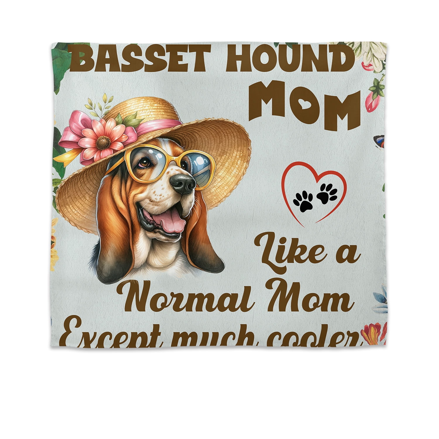 Basset Hound Mom Like a Normal Mom Except Much Cooler Happy Mother's ...