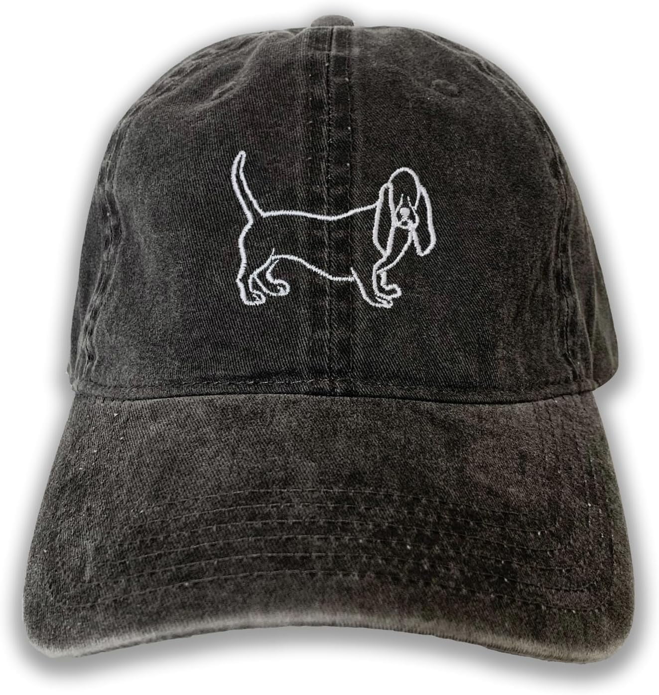 Basset Hound Outline Hat Shepherd Cap Dog Cap Dog Hat Dad Unisex ...