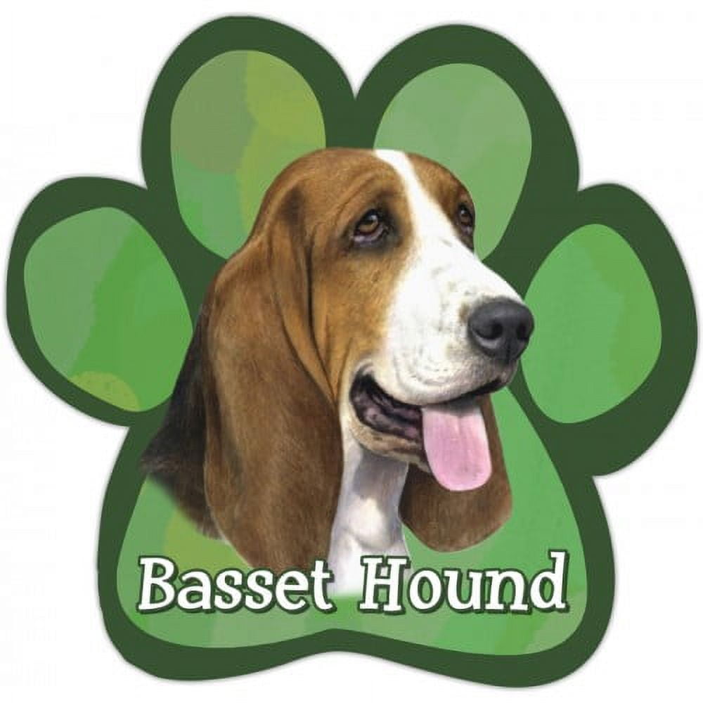 Basset Hound Paw Print Magnet - Walmart.com