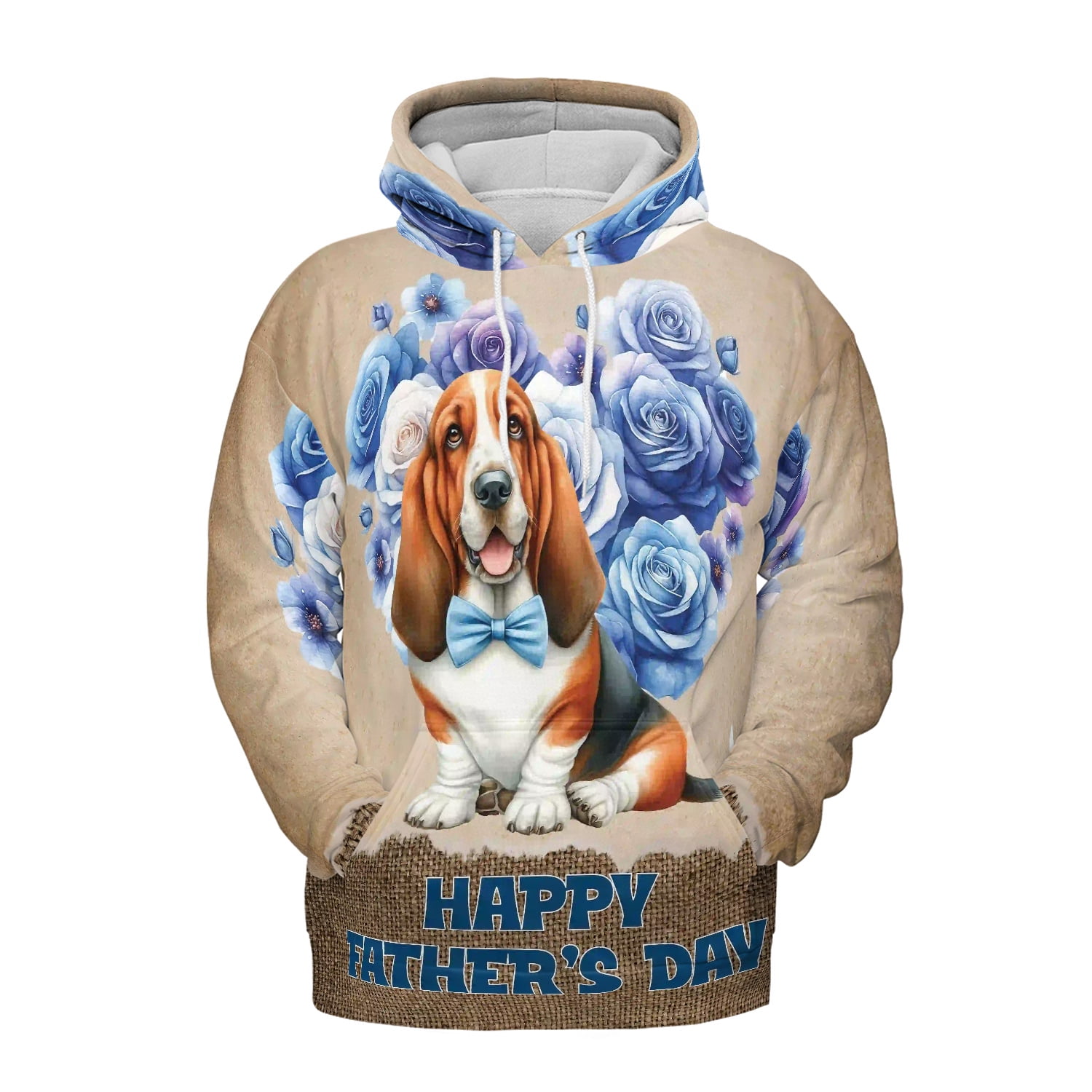 Basset Hound Proud Dad Happy Father's Day All Over Print 3D Hoodie ...