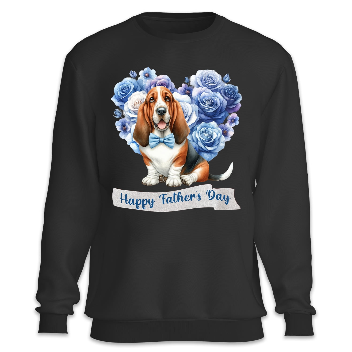 Basset Hound Proud Dad Happy Father's Day Sweatshirt Unisex Merch Bassets Dog Breed Lovers Gifts ...