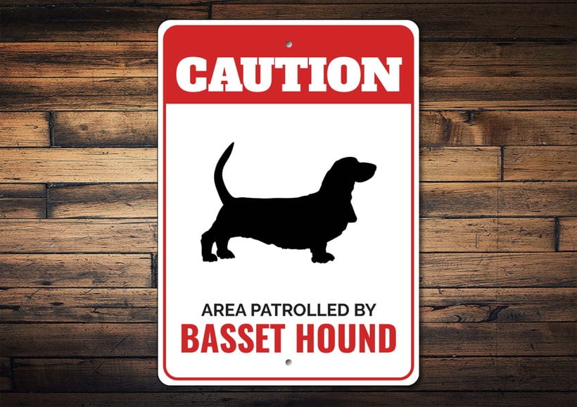 Basset Hound Sign Basset Hound Decor Basset Hound Gift Gate Dog Sign ...