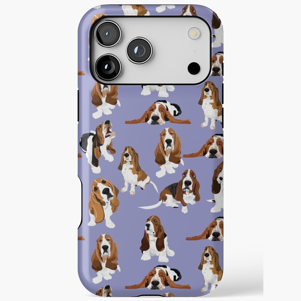 Basset Hounds Cute Dog Breed Funny Phone Cover for iPhone 11 12 13 14 ...
