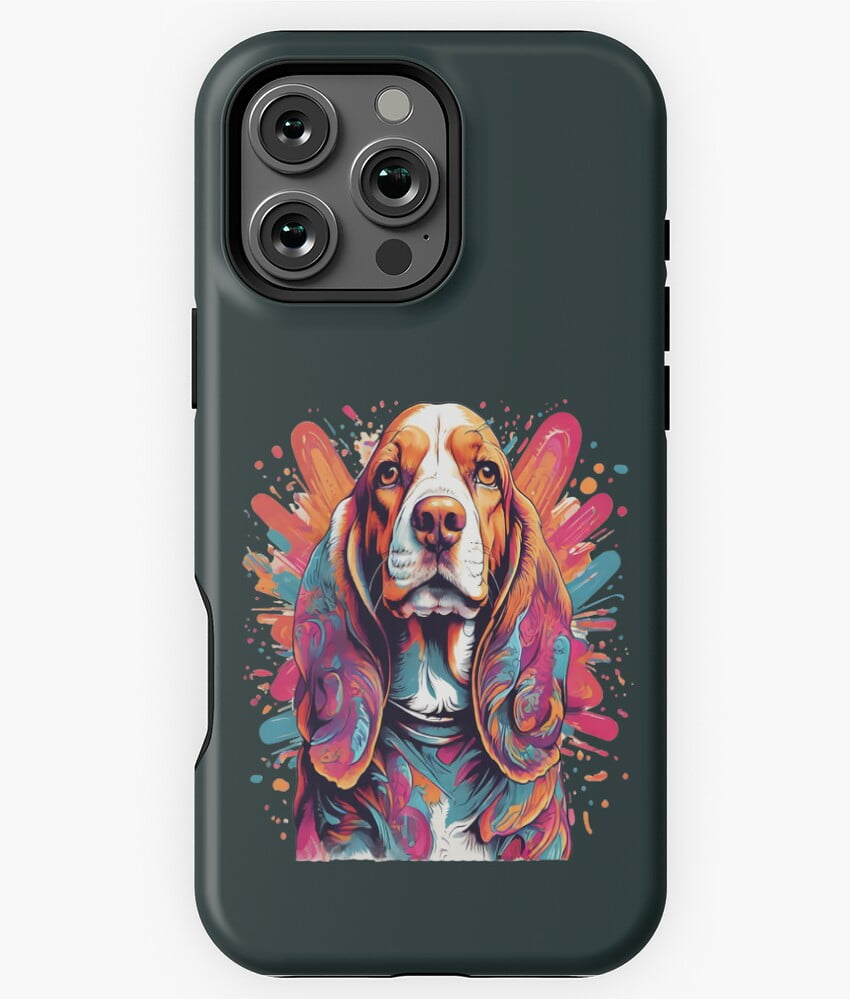 Basset's Regal Stature Dog Breed Phone Case for iPhone 16 15 14 13 12 ...