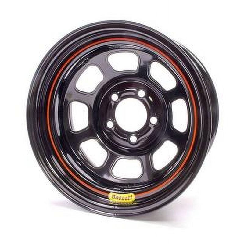 Bassett 57RF375, 15X7 5X4.5 3.75In Bs Black Rolled Wheel Performance ...